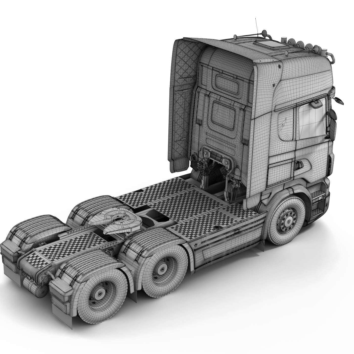 Truck R730 6x4 - 3D Model by jenek