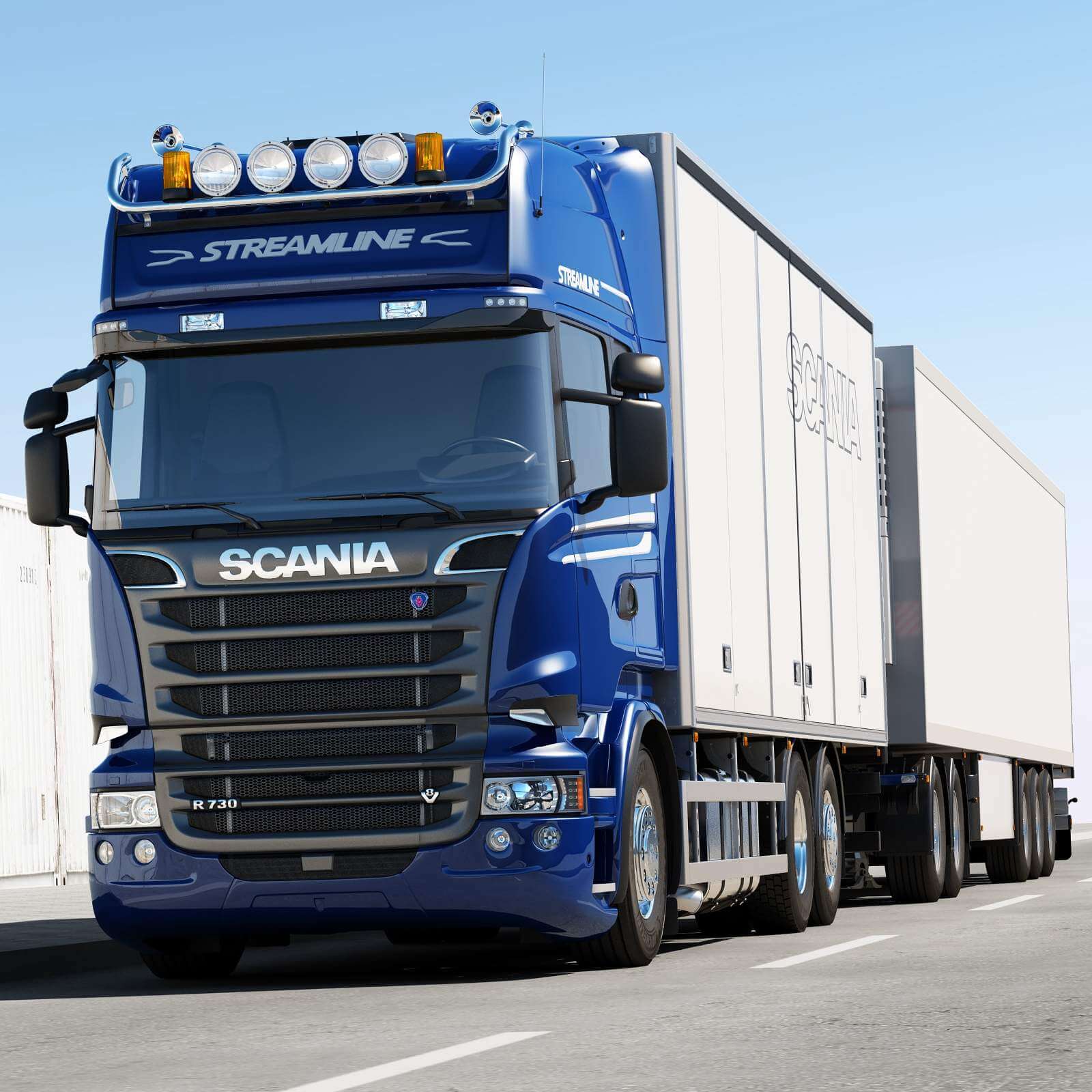 Truck Road Train - 3D Model by jenek