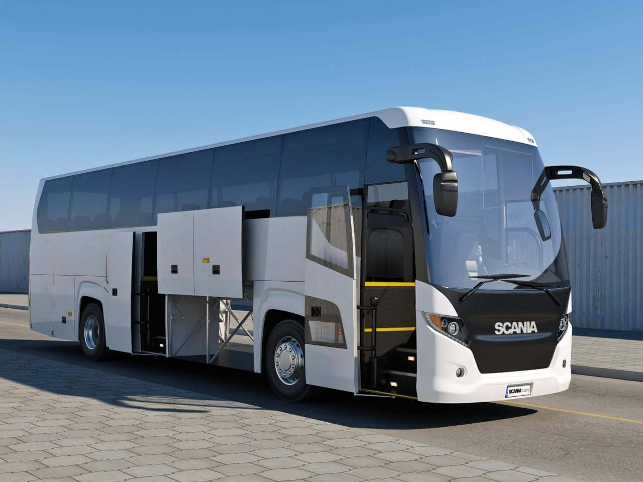 Touring Bus 001 - 3D Model by jenek