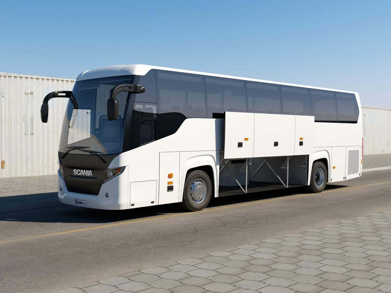 Touring Bus 001 - 3D Model by jenek