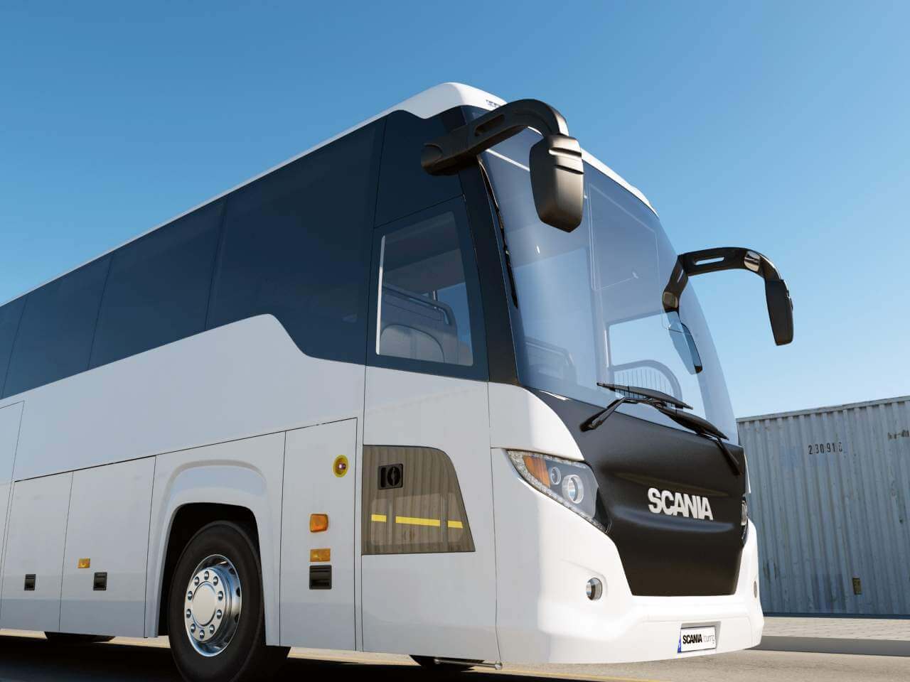 Touring Bus 001 - 3D Model by jenek