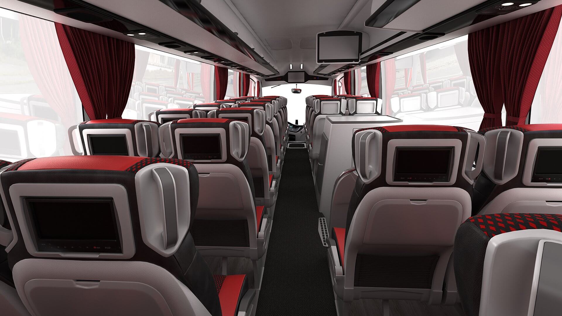 Tour Bus 6X2 - 3D Model by jenek