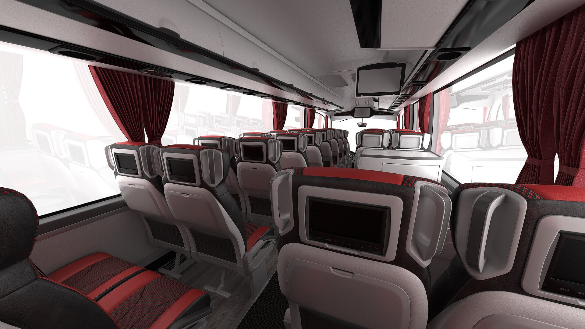 Tour Bus 6X2 - 3D Model by jenek