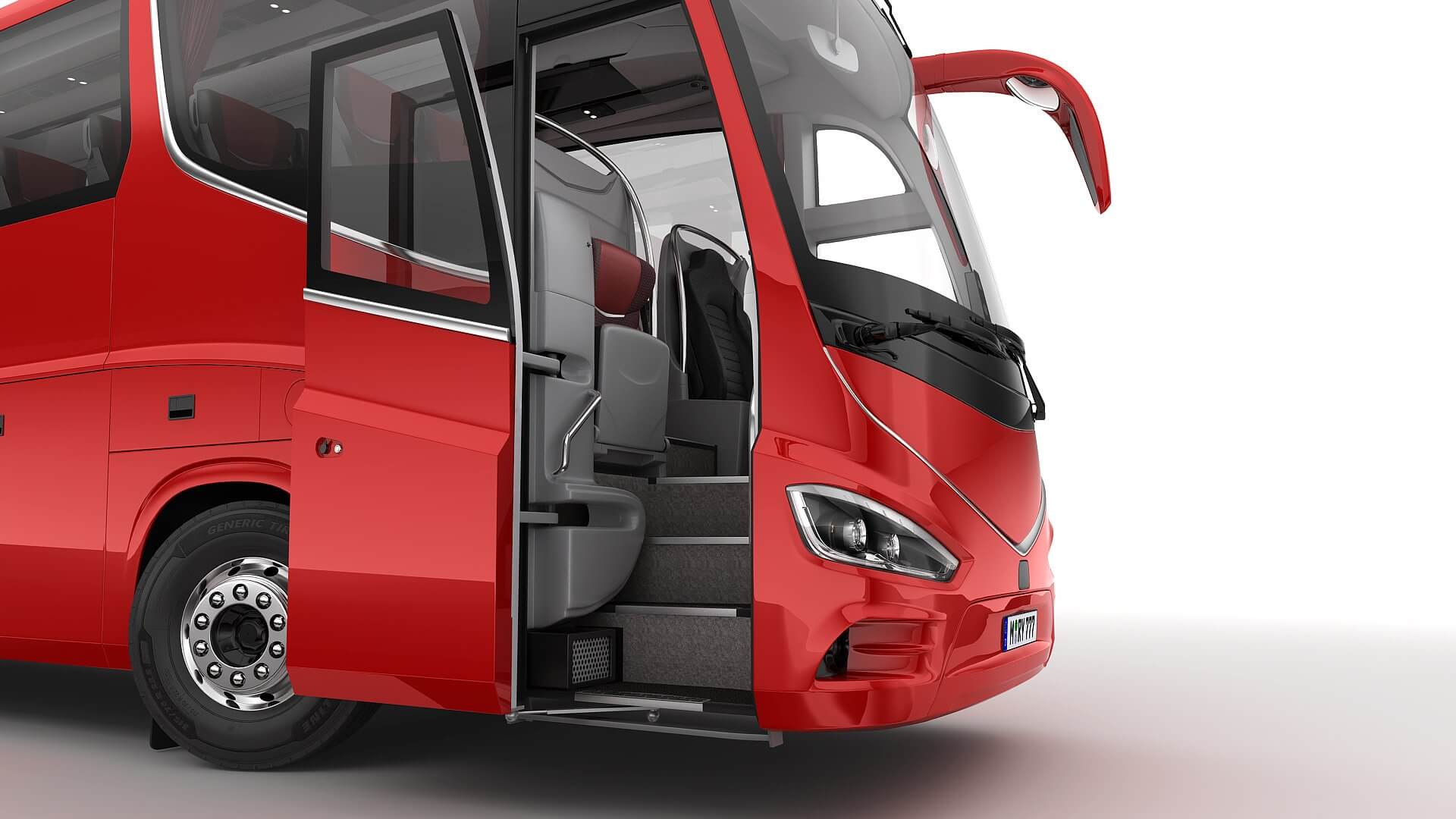 Tour Bus 6X2 - 3D Model by jenek