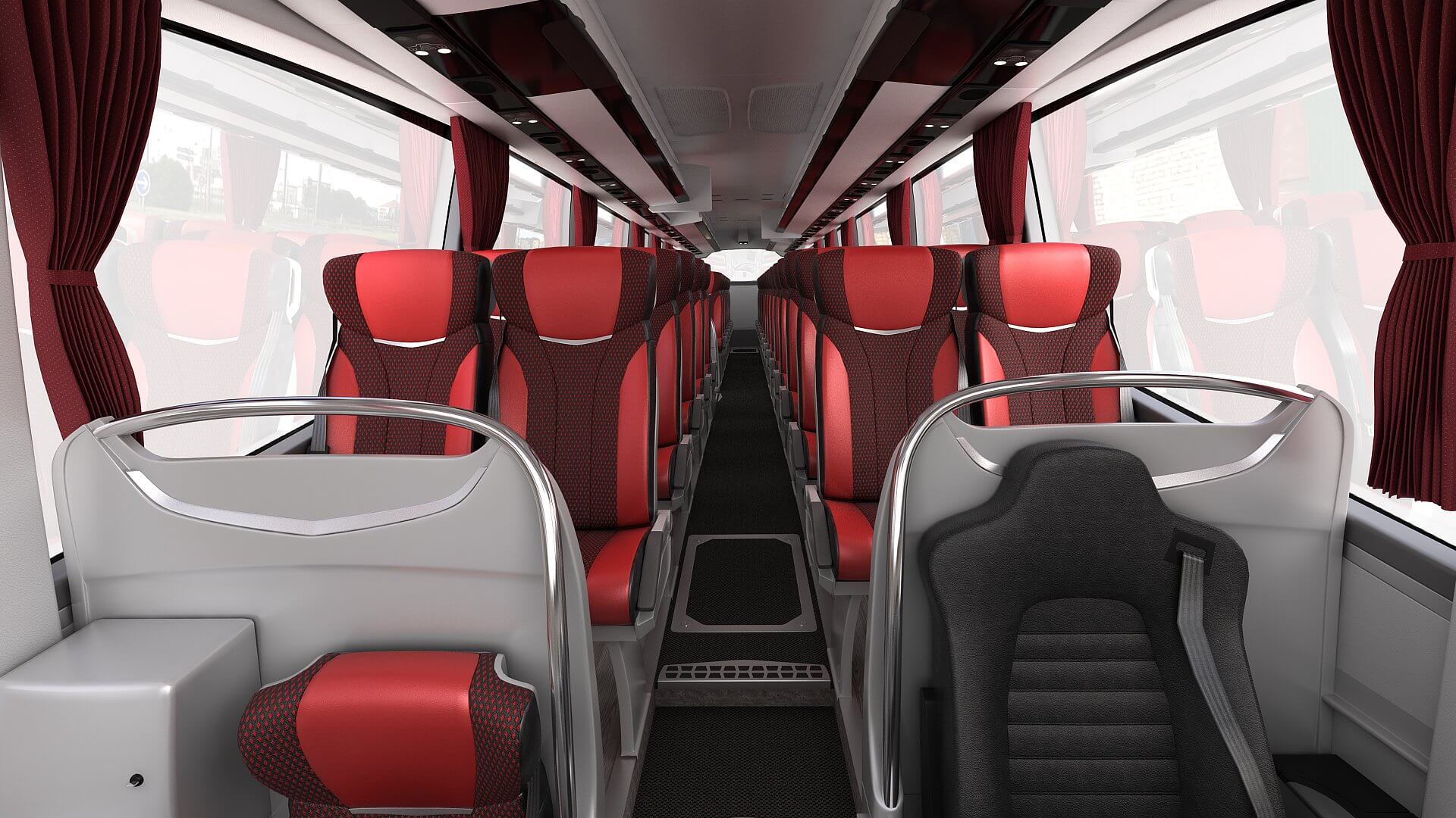 Tour Bus 6X2 - 3D Model by jenek