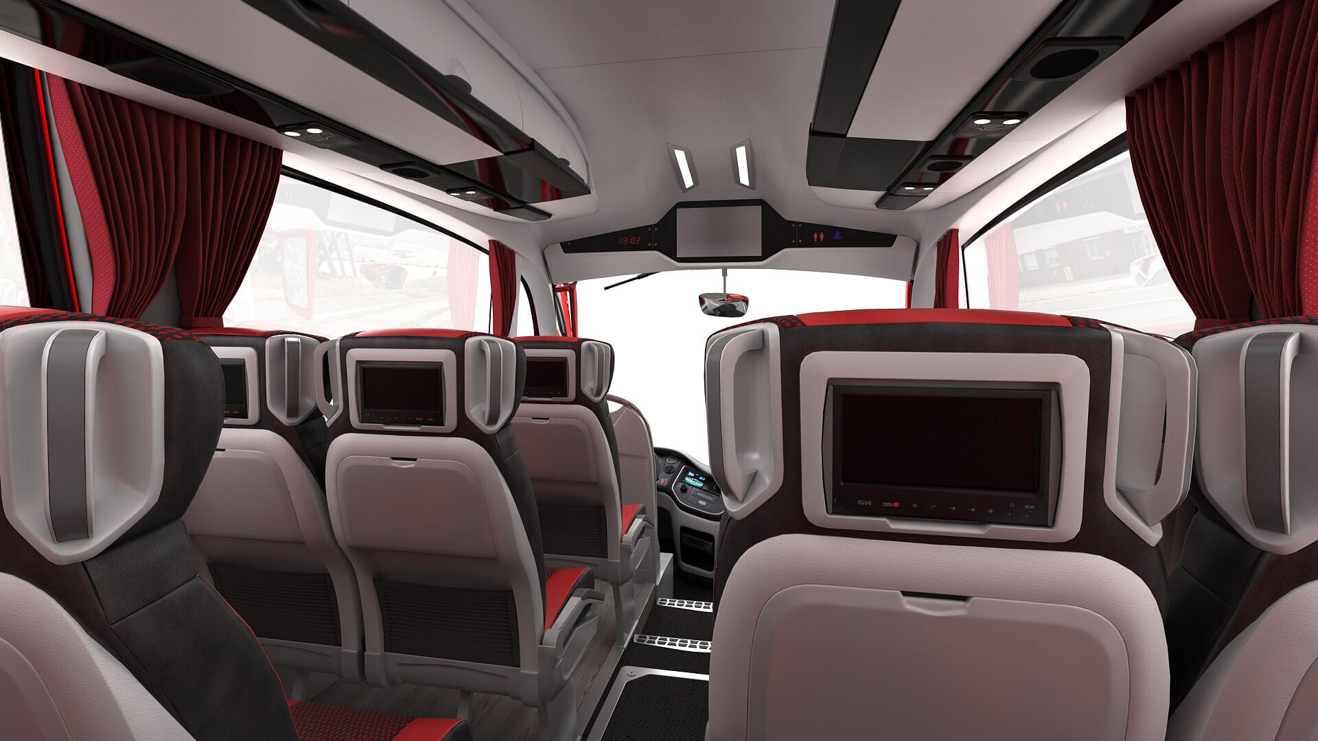 Tour Bus 6X2 - 3D Model by jenek