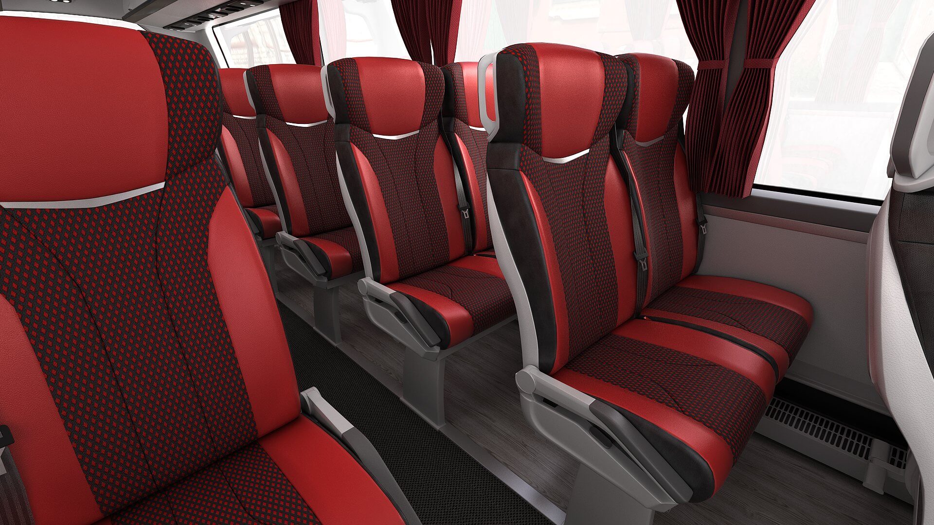 Tour Bus 6X2 - 3D Model by jenek