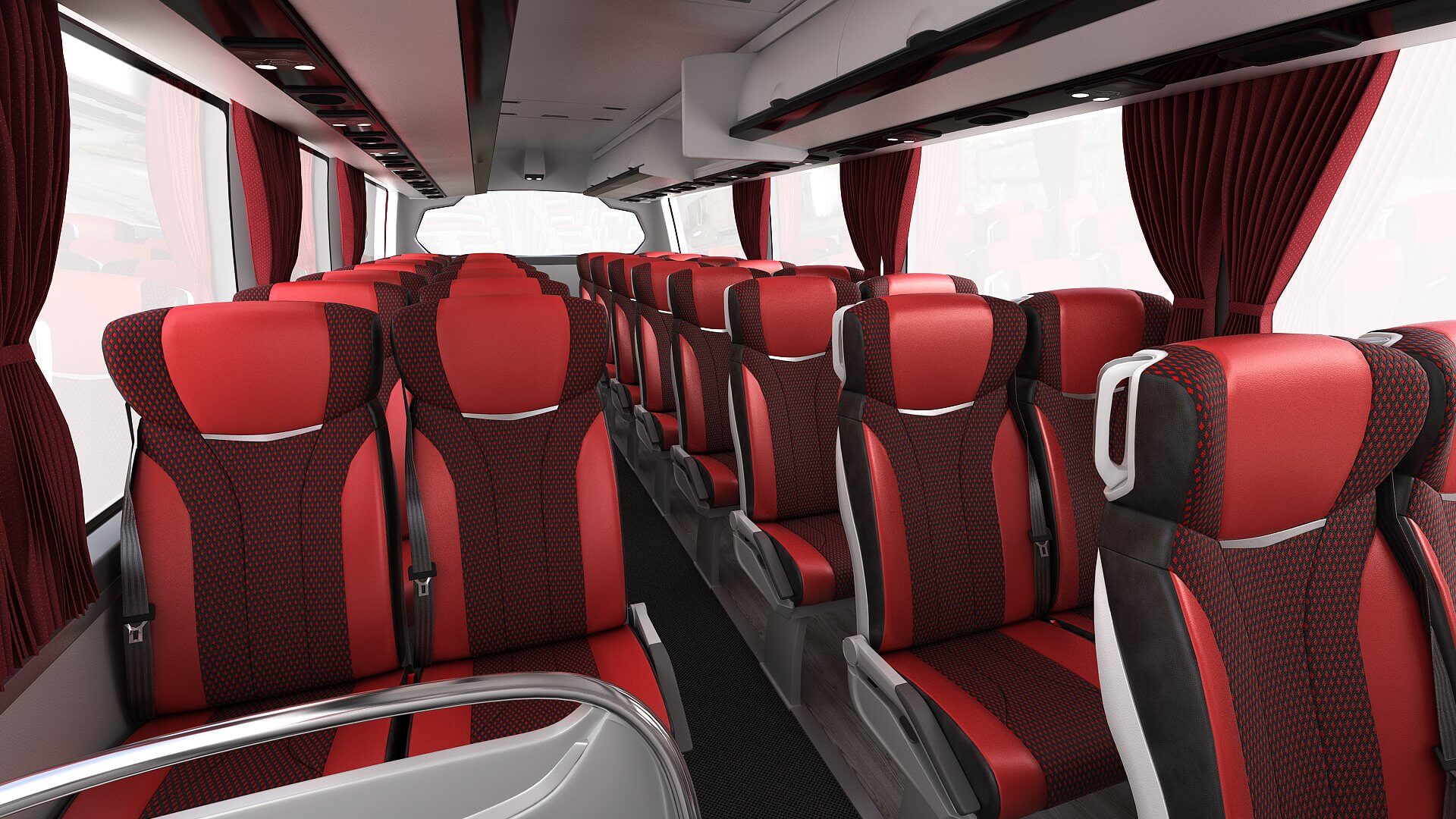 Tour Bus 6X2 - 3D Model by jenek