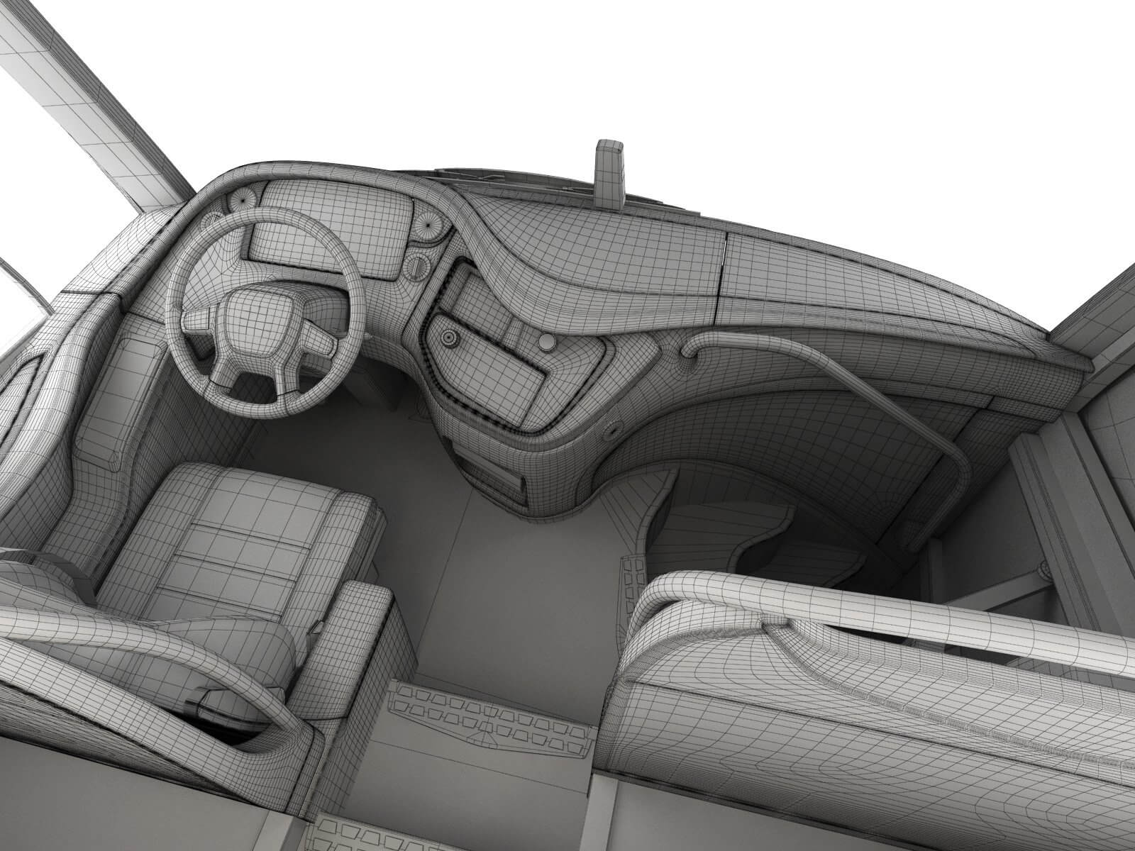 Tour Bus 6X2 - 3D Model by jenek