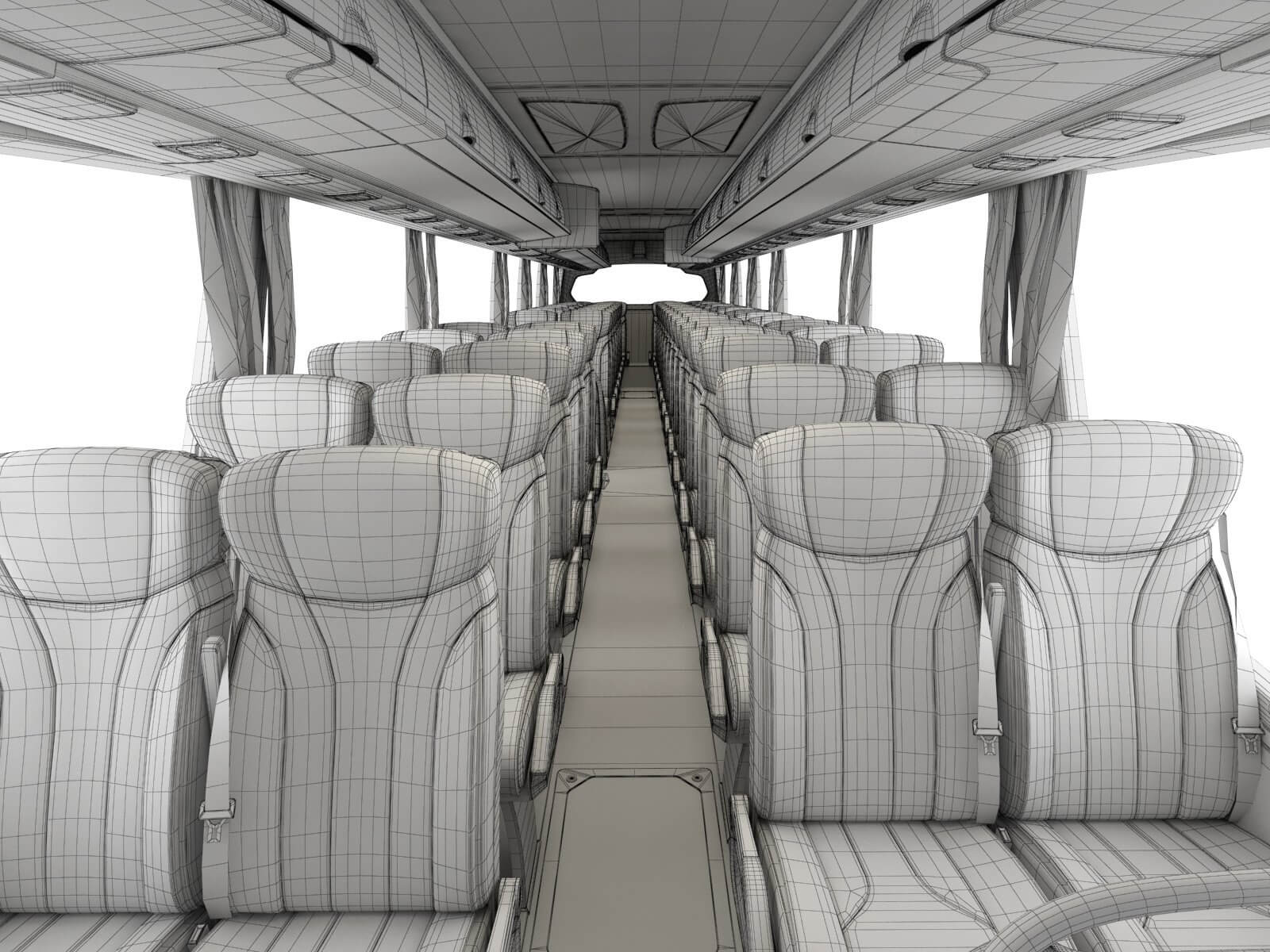 Tour Bus 6X2 - 3D Model by jenek