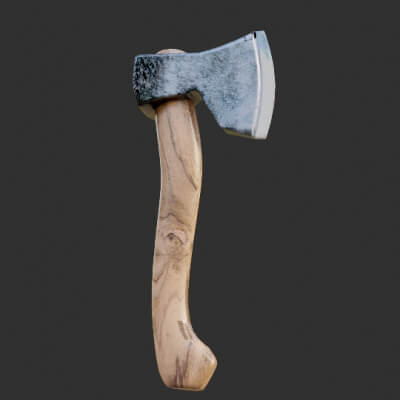 Game-Ready Axe 3D Model by JeremieSorel15