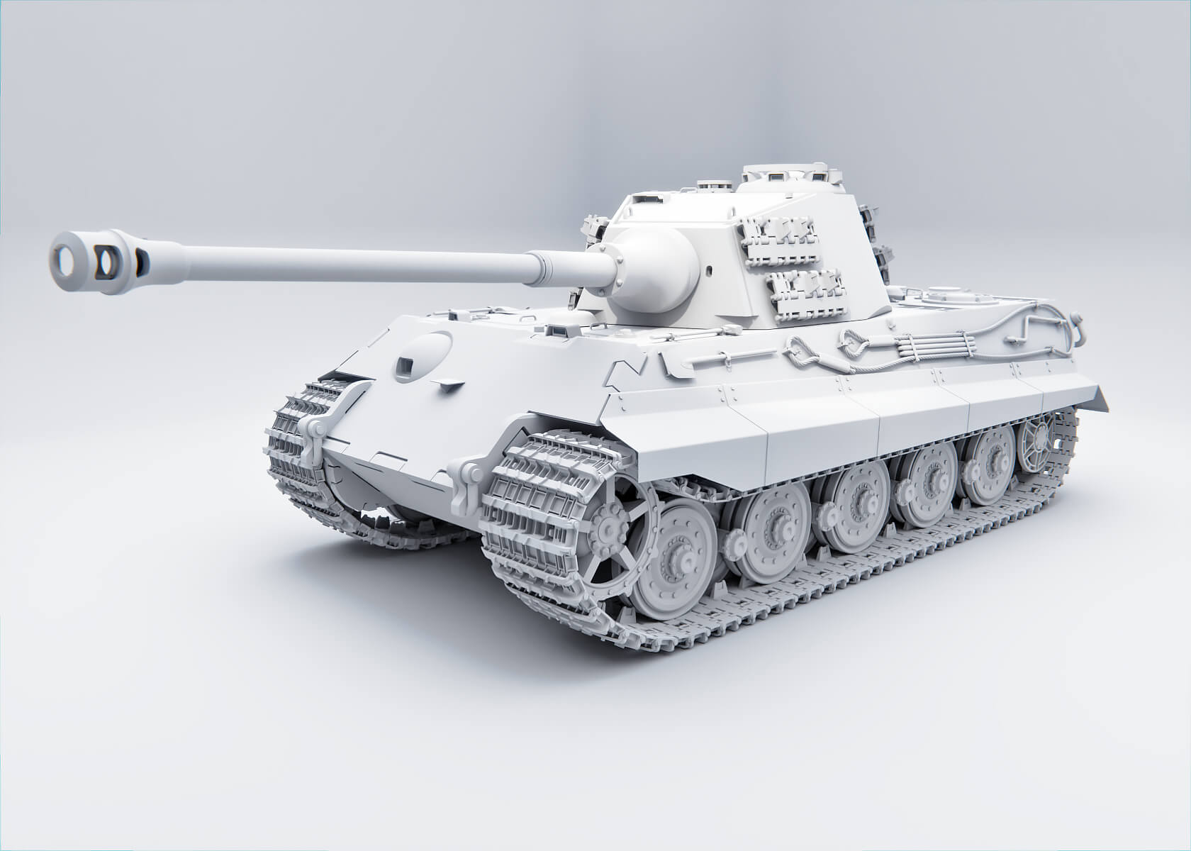 Panzer VI - Tiger II - German Heavy Tank 3D Model by JEROLPOA