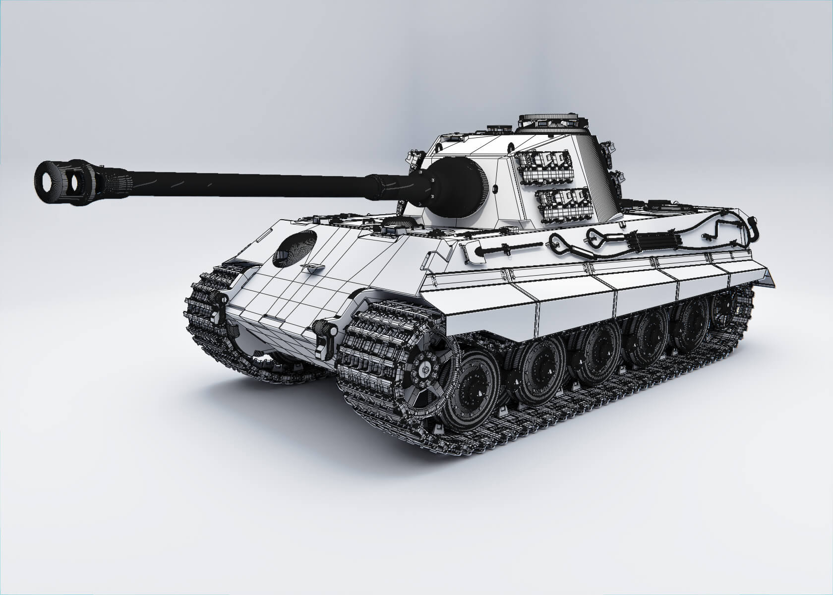 Panzer VI - Tiger II - German Heavy Tank 3D Model by JEROLPOA