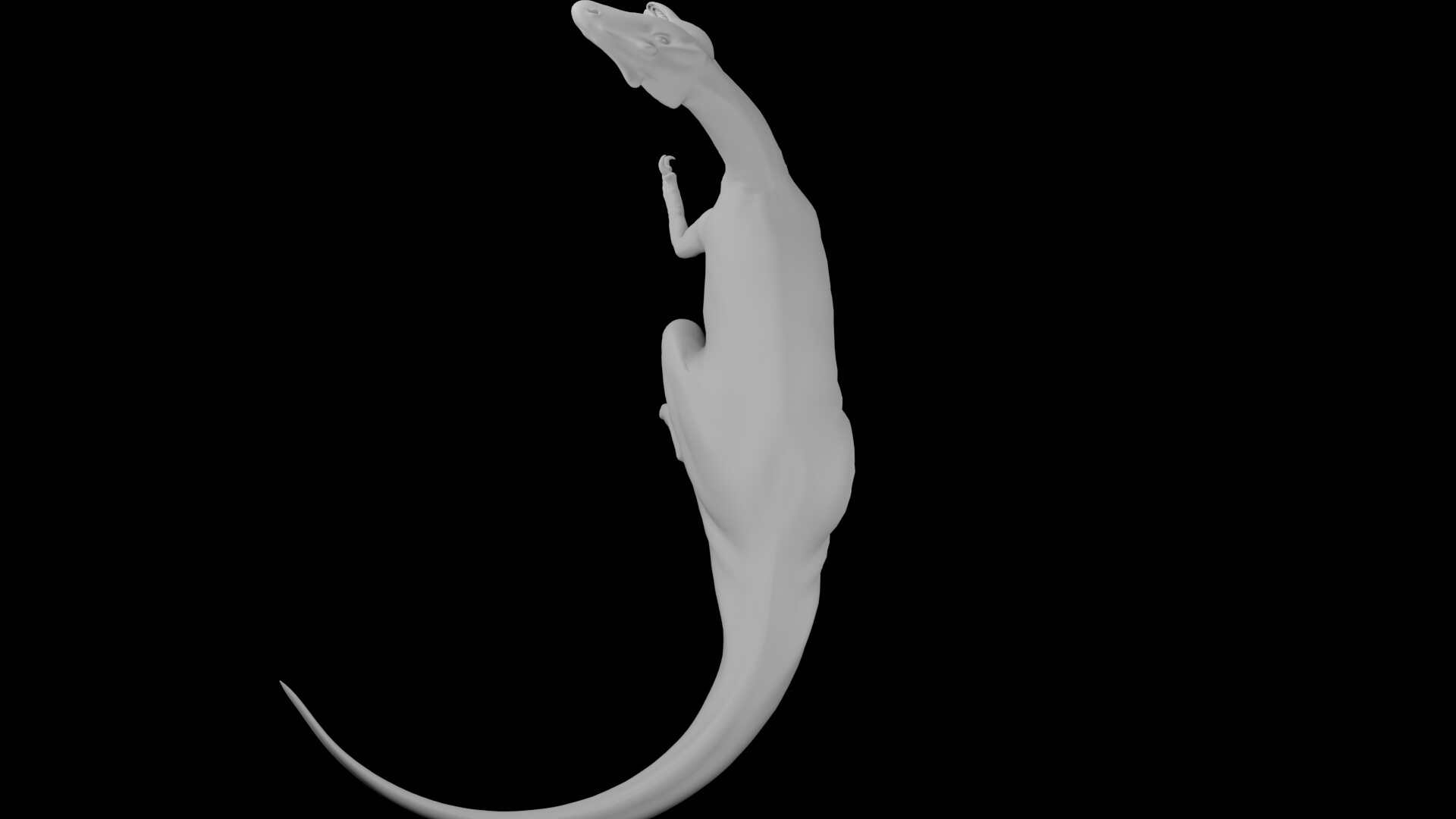 Allosaurus Base Mesh Clean Topology Ready to Rig 3D Model by Jerry10