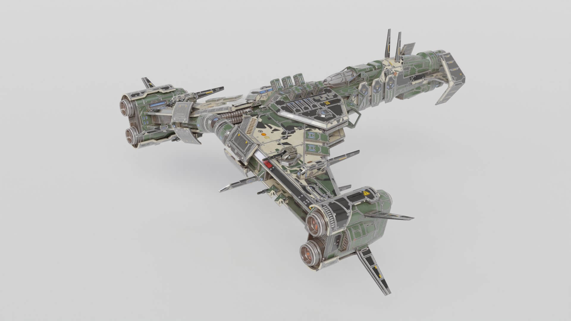 Batte Space Ship - 3D Model by Jesus Santana
