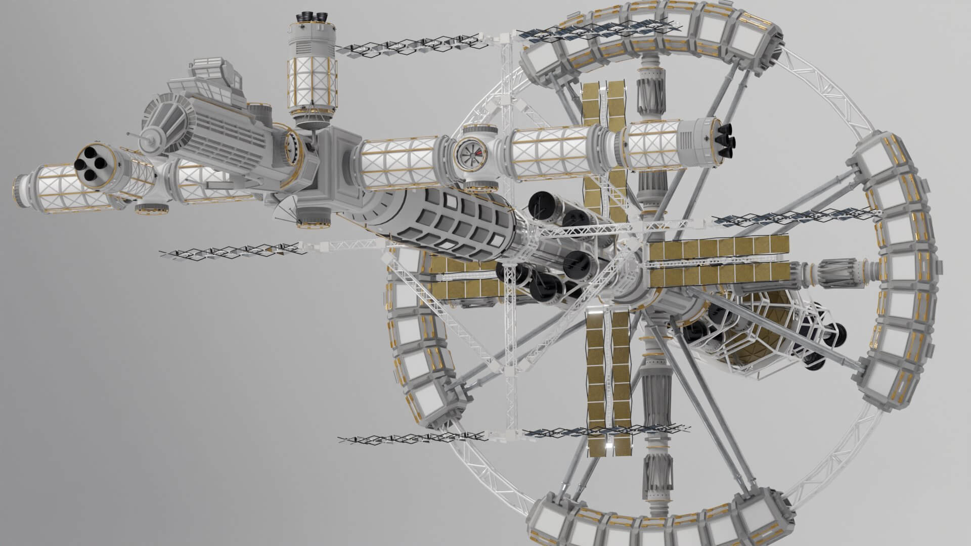 Space Station Sci-Fi 3D Model by Jesus Santana