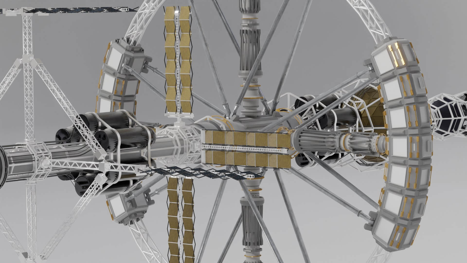 Space Station Sci-Fi 3D Model by Jesus Santana
