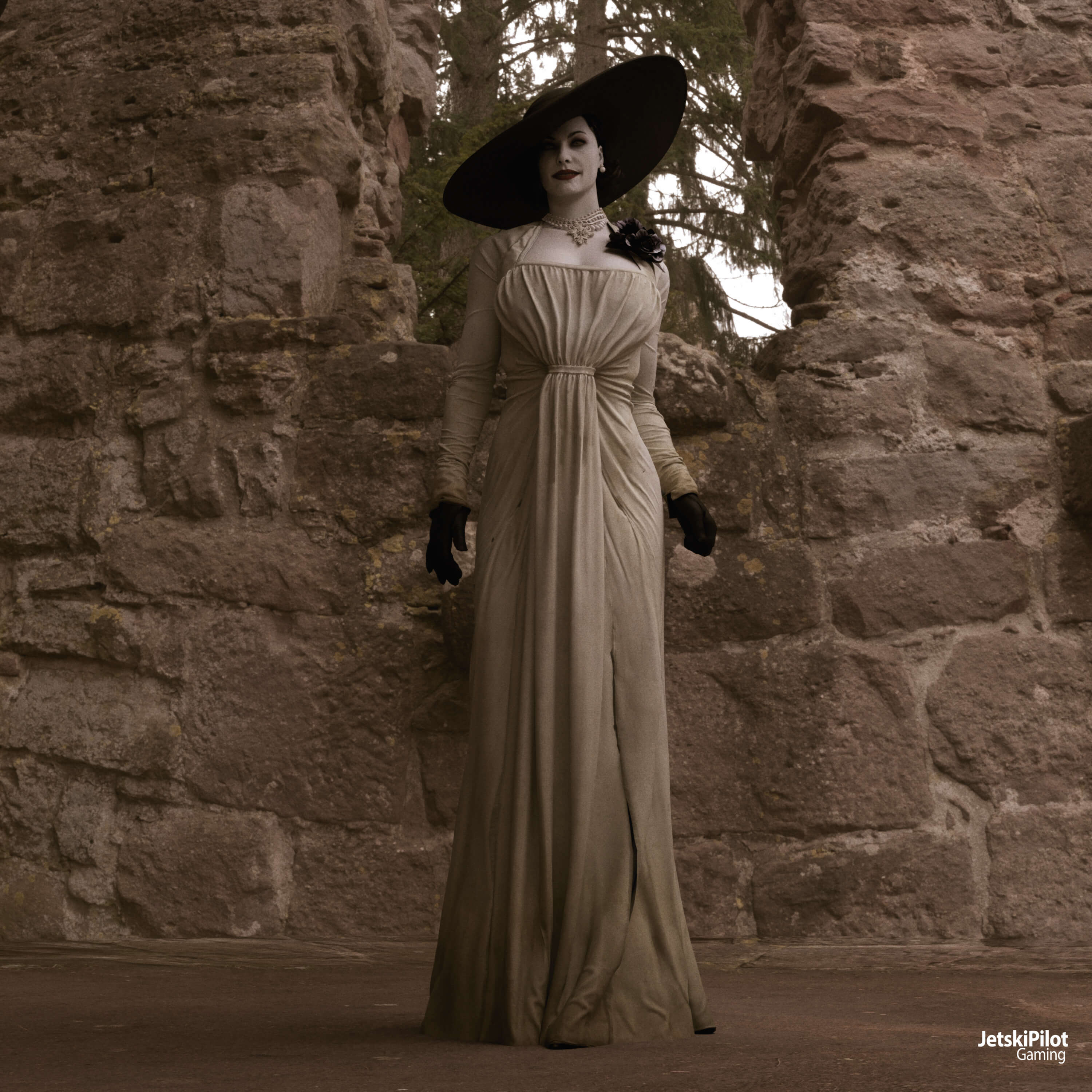 Lady Dimitrescu 3D Render, Digital Art by JetskiPilot