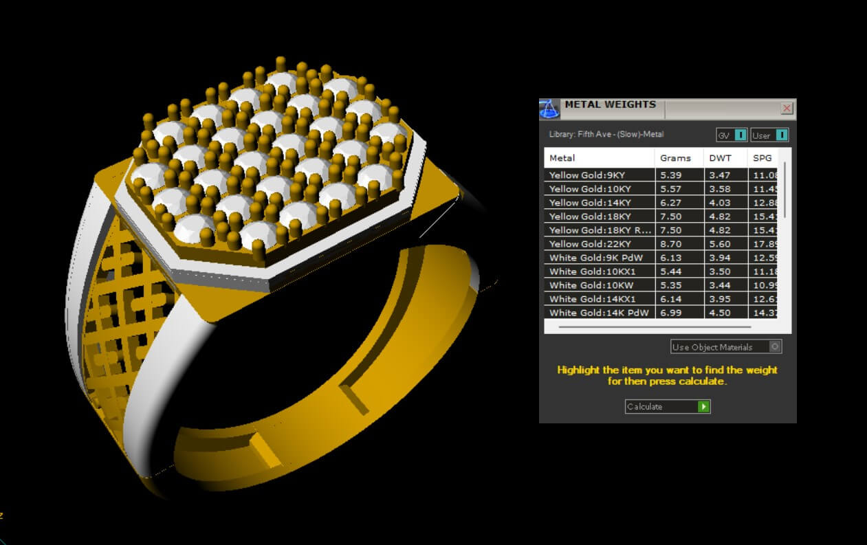 Diamond Men's Rings - 3D Model by jewelry designer