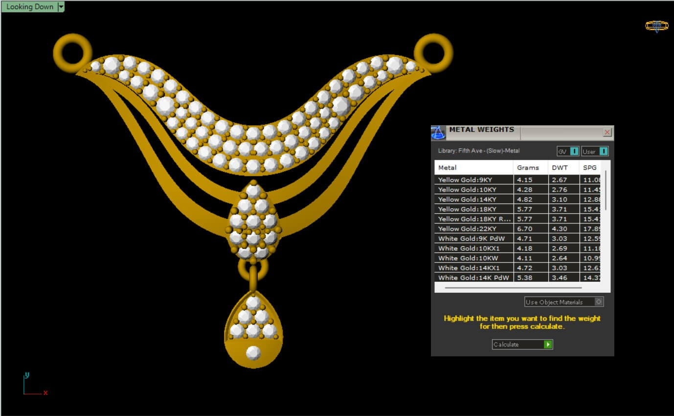 Diamond Pendent - 3D Model by jewelry designer