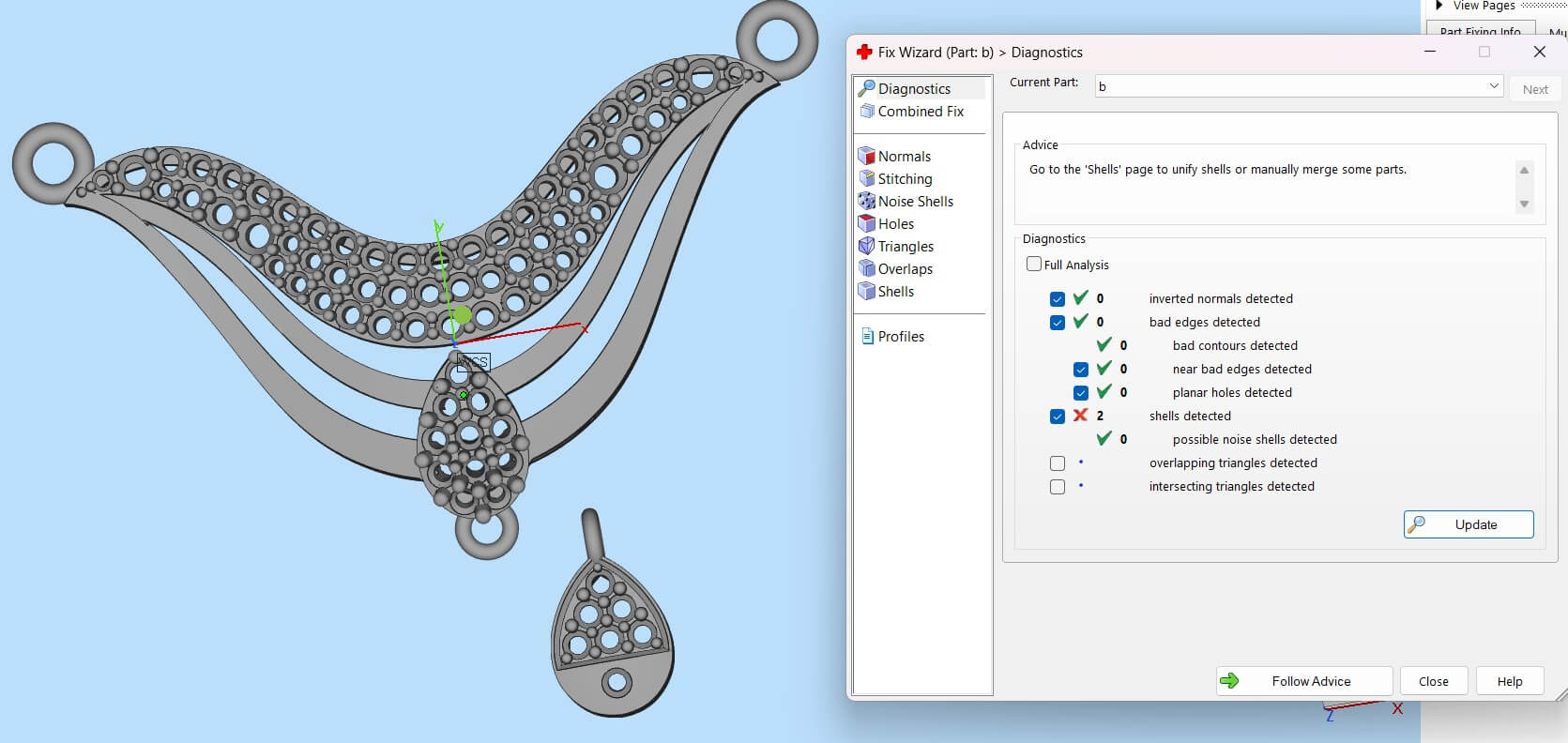 Diamond Pendent - 3D Model by jewelry designer