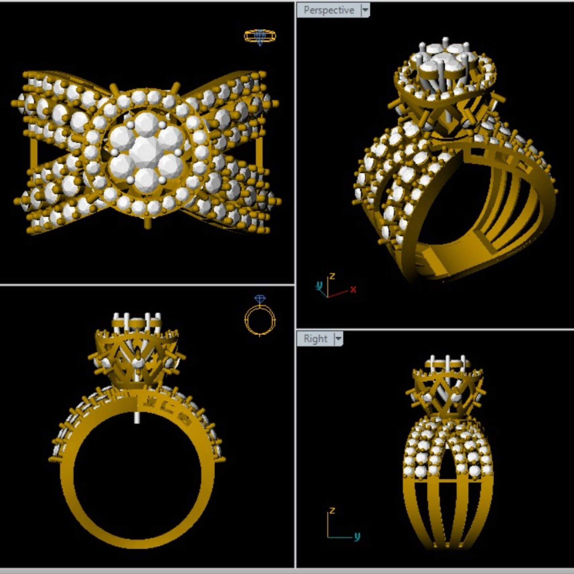 Engagement Ring - 3D Model by jewelry designer