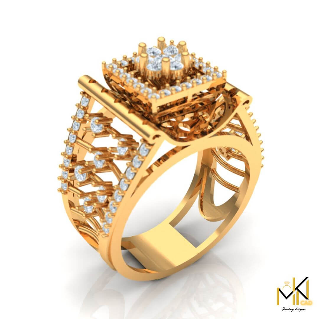 Men's Ring (cad) - 3D Model by jewelry designer