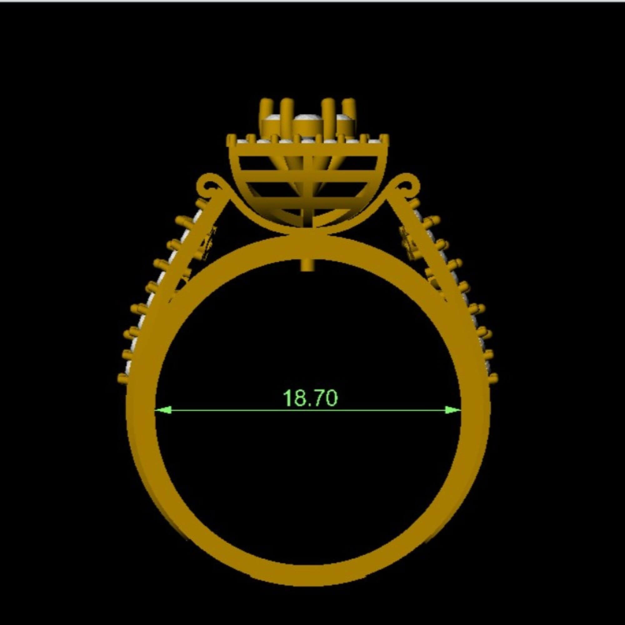 Men's Ring (cad) - 3D Model by jewelry designer