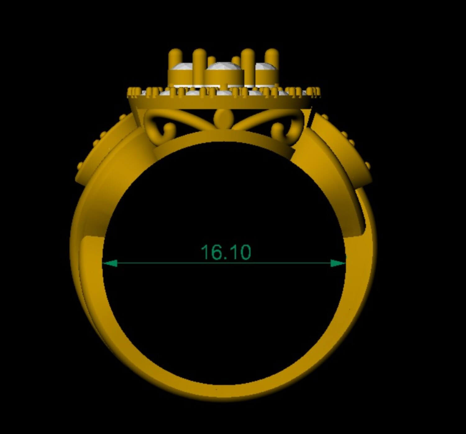 Rose Gold Ring - 3D Model by jewelry designer