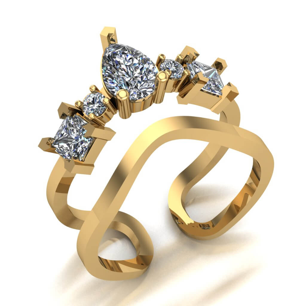 Jewelery Ring 012 - 3D Print Model by Jewelry