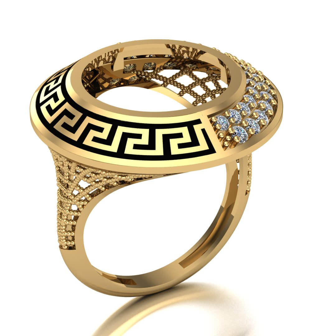 Lira Ring 006 - 3D Print Model by Jewelry