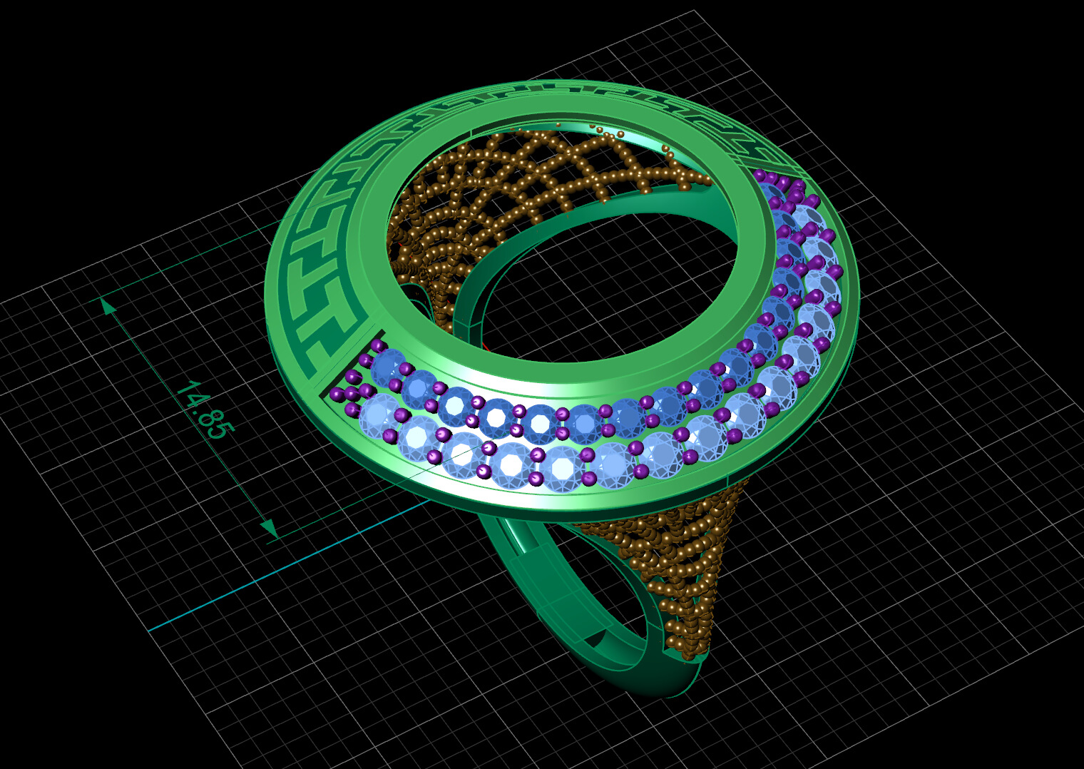 Lira Ring 052 - 3D Model by Jewelry