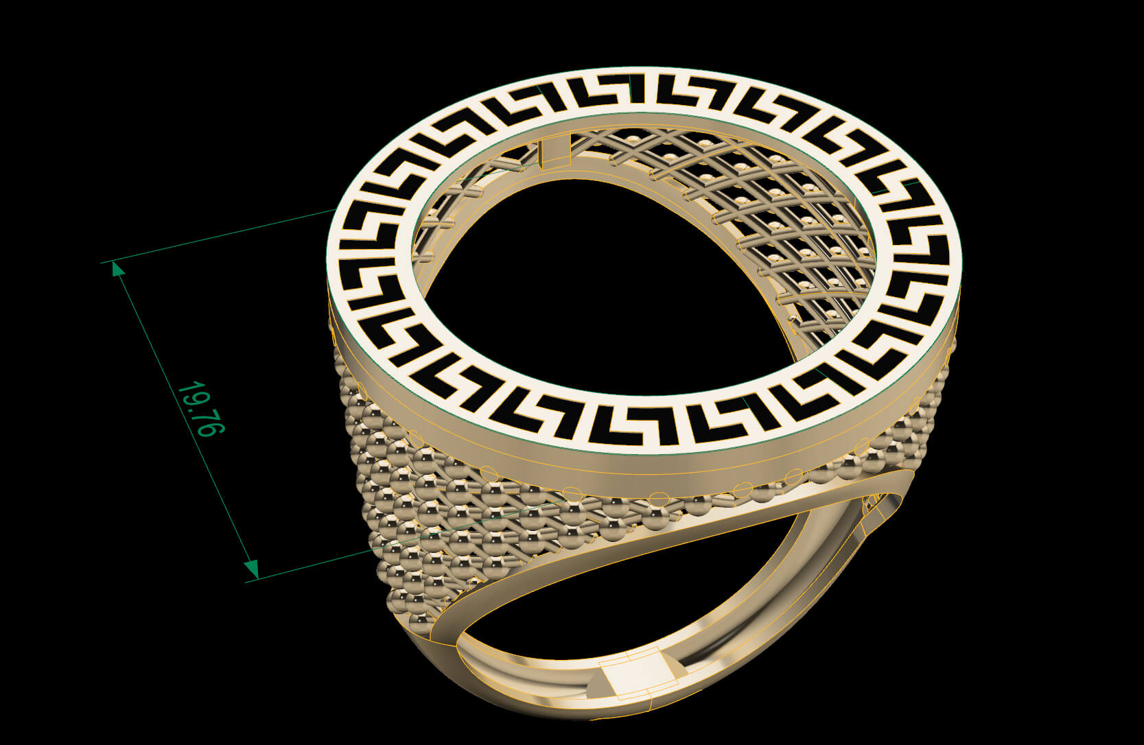 Lira Ring 069 - 3D Model by Jewelry