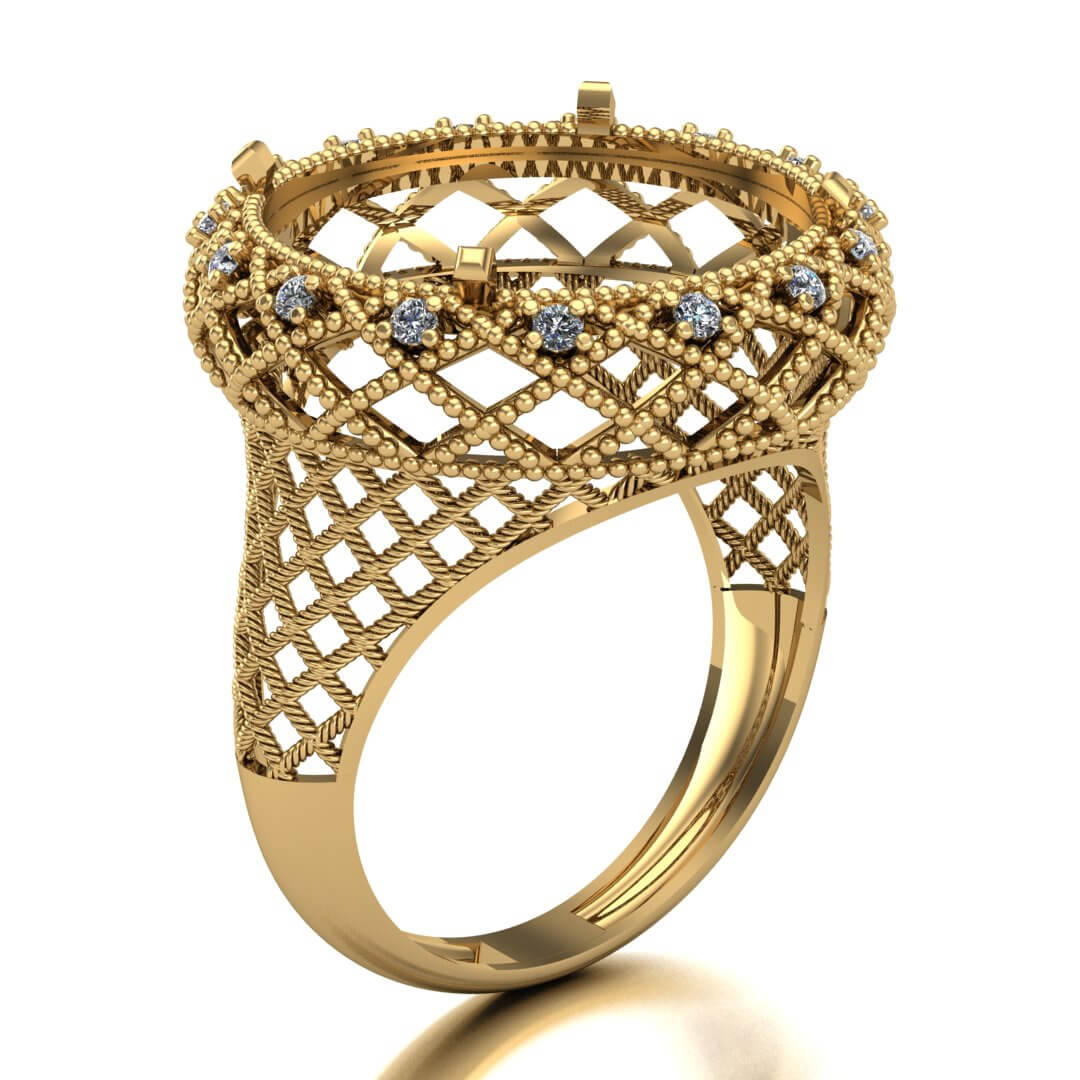 Lira Ring 071 - 3D Print Model by Jewelry