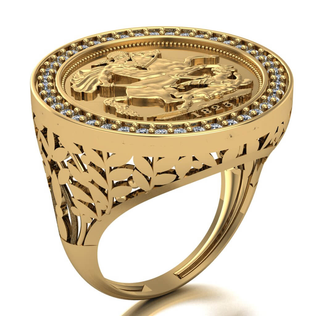 Lira Ring 077 - 3D Print Model by Jewelry