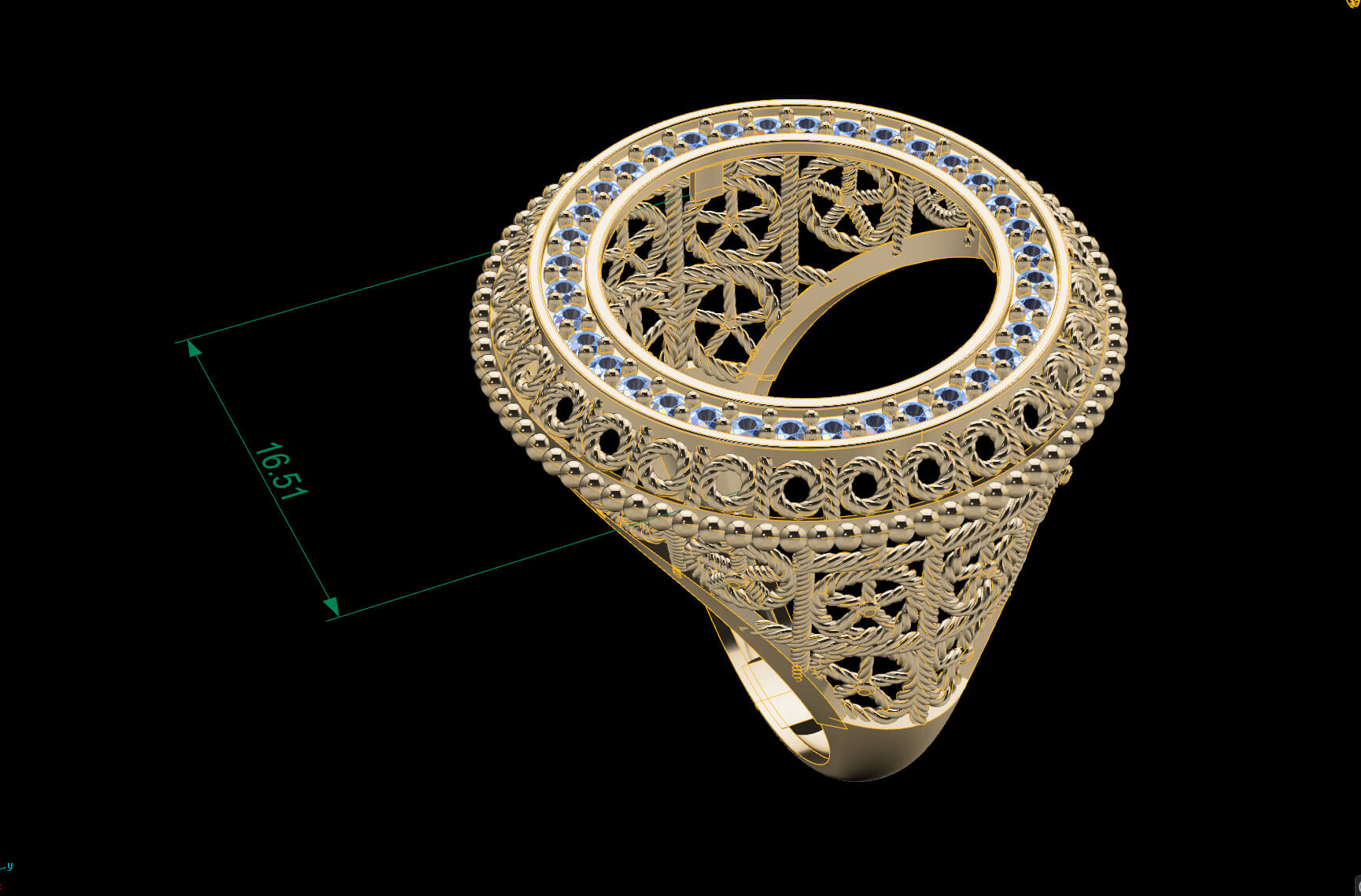 Lira Ring 079 - 3D Model by Jewelry