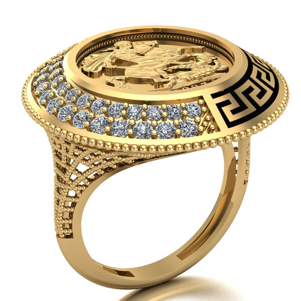 Lira Ring 083 - 3D Print Model by Jewelry