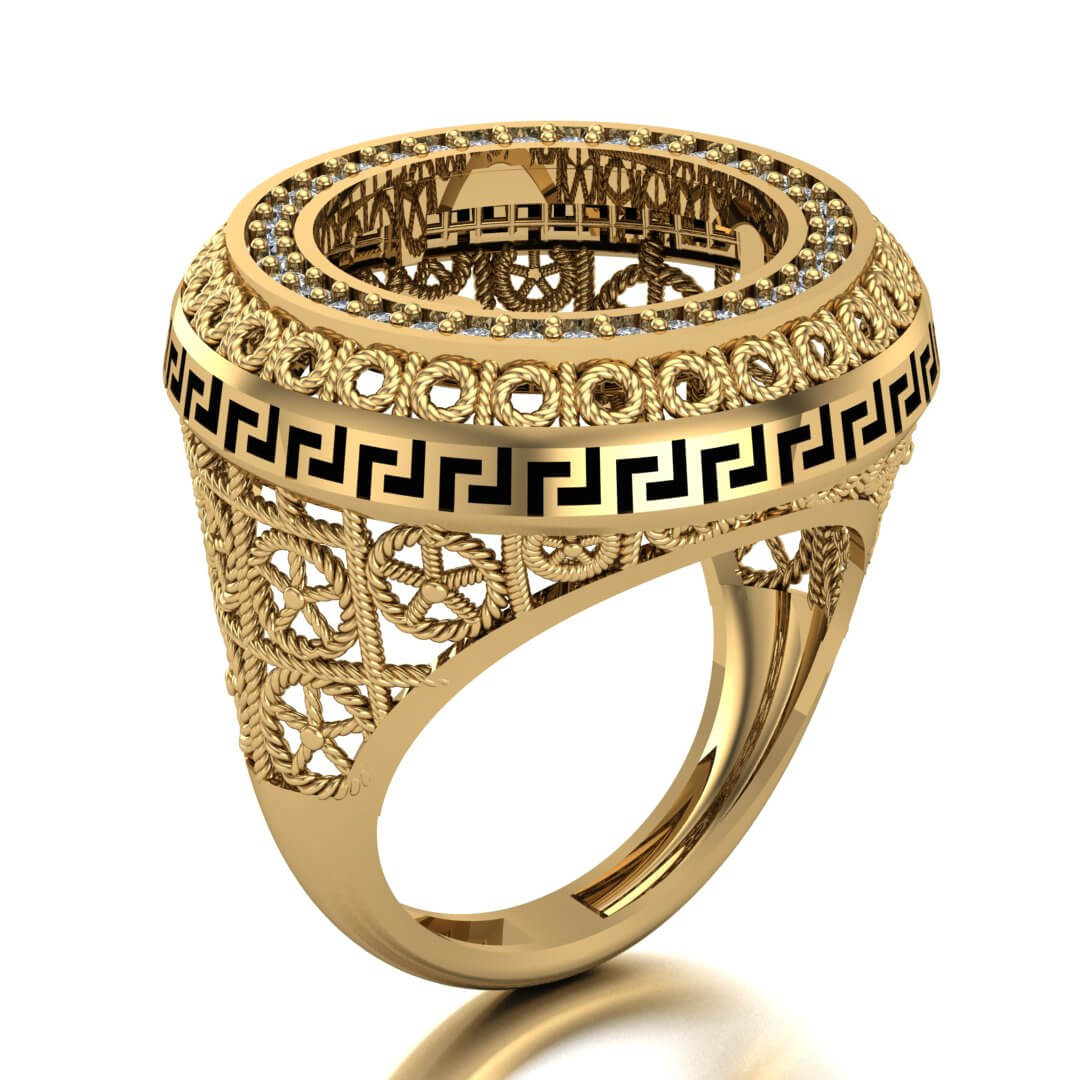 Lira Ring 091 - 3D Model by Jewelry