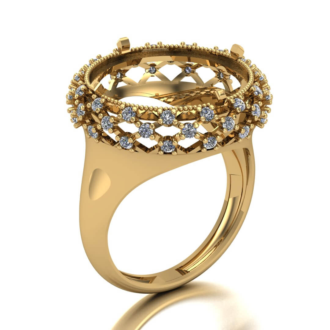 Lira Ring 093 - 3D Print Model by Jewelry