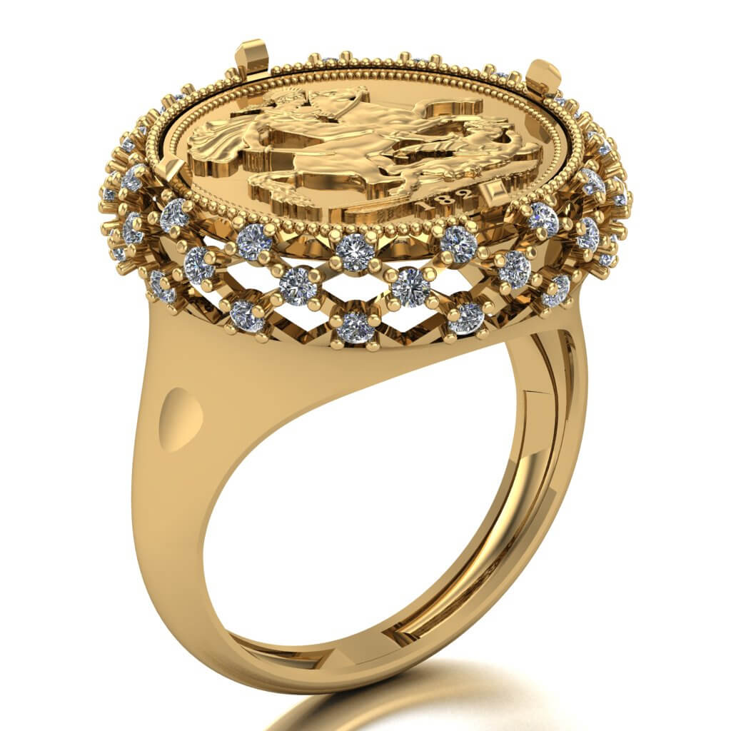 Lira Ring 093 - 3D Print Model by Jewelry