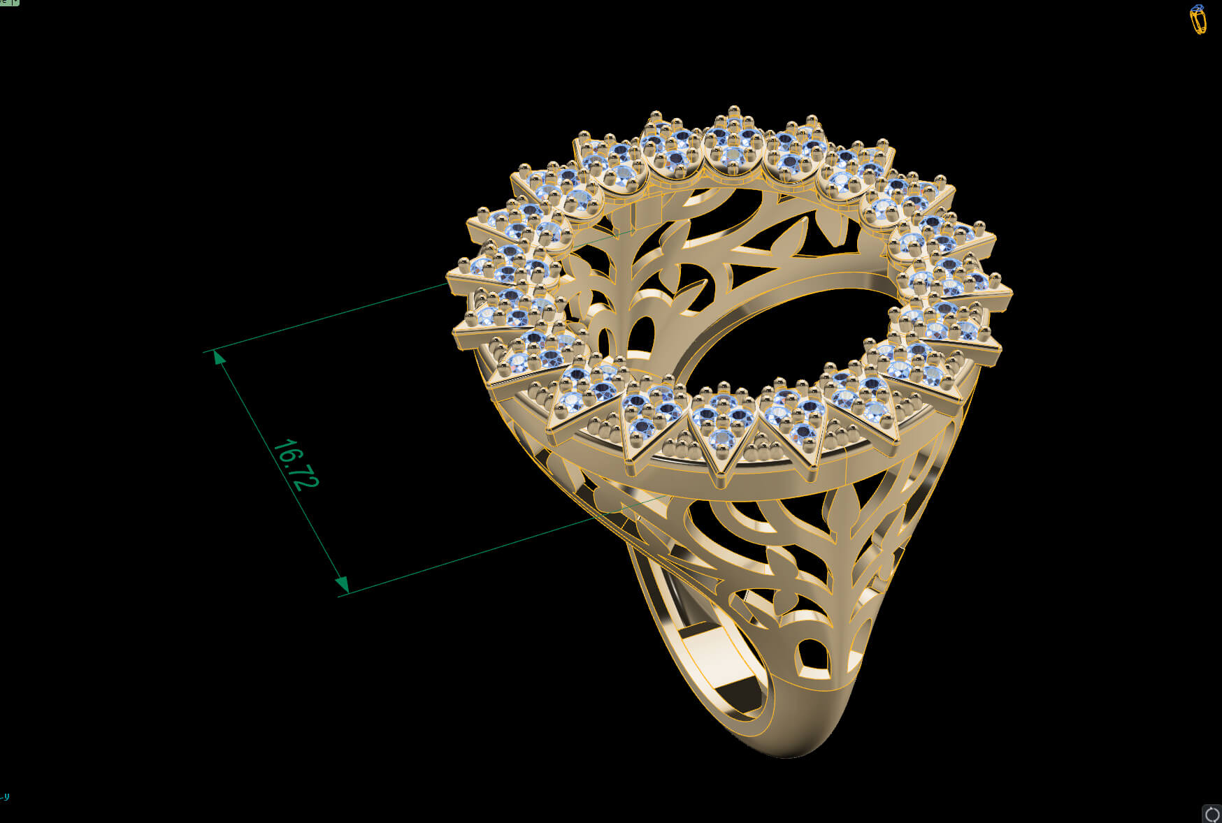 Lira Ring 102 - 3D Model by Jewelry