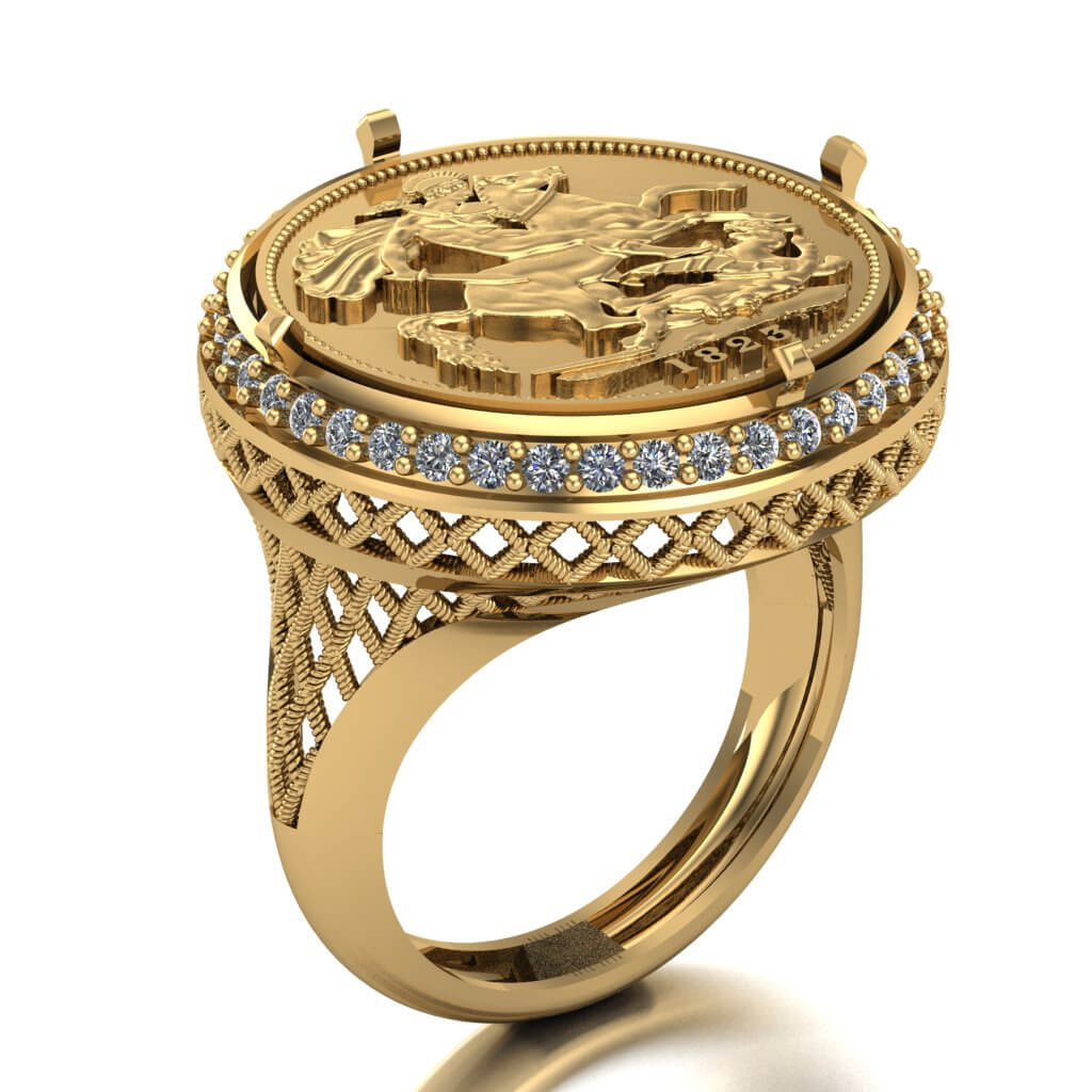 Lira Ring 105 - 3D Print Model by Jewelry