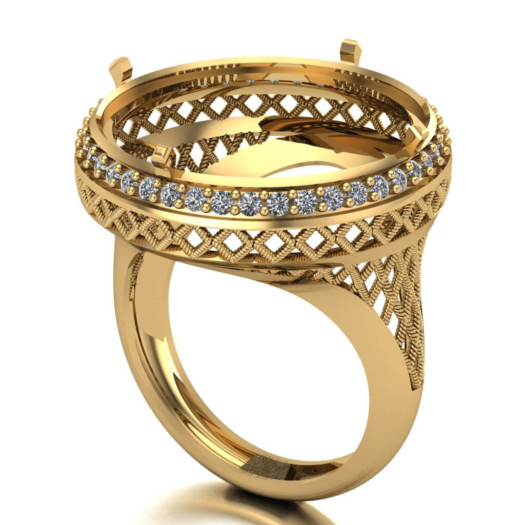 Lira Ring 105 - 3D Print Model by Jewelry