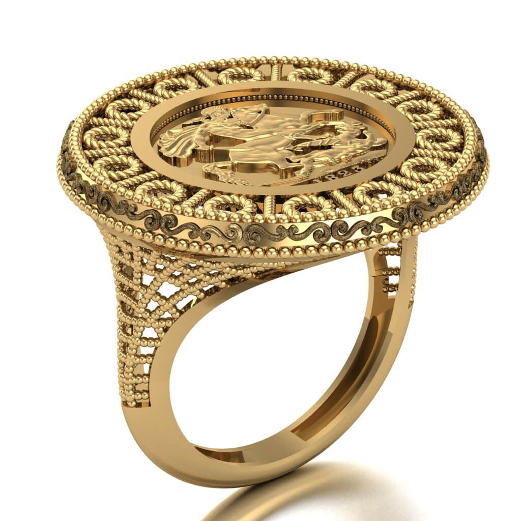 Lira Ring 108 - 3D Print Model by Jewelry