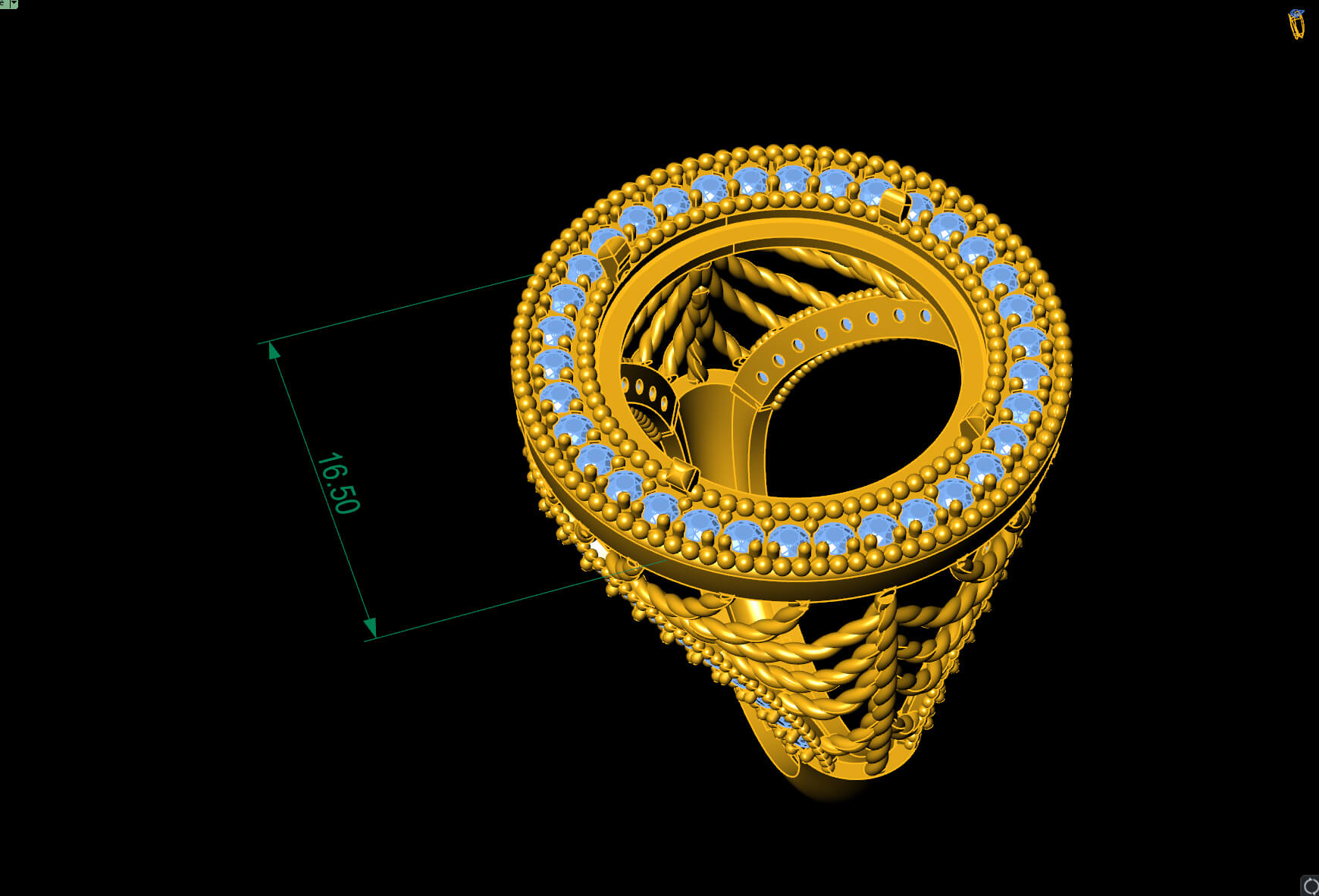 Lira Ring 109 - 3D Model by Jewelry