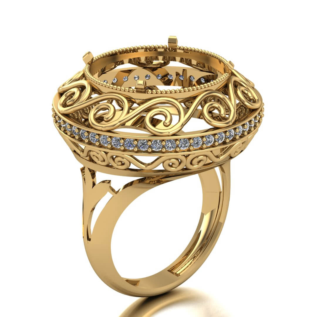 Lira Ring 114 - 3D Model by Jewelry