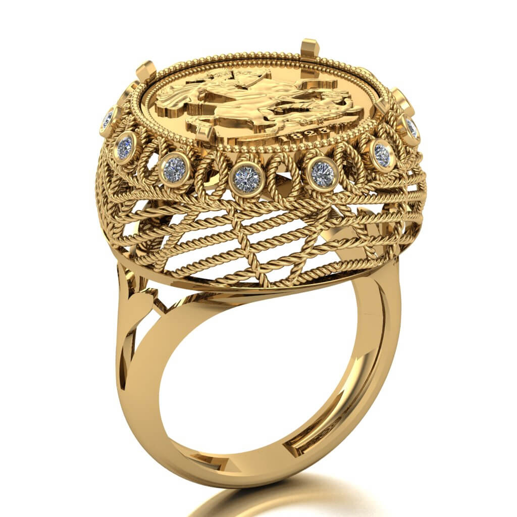 Lira Ring 115 - 3D Model by Jewelry