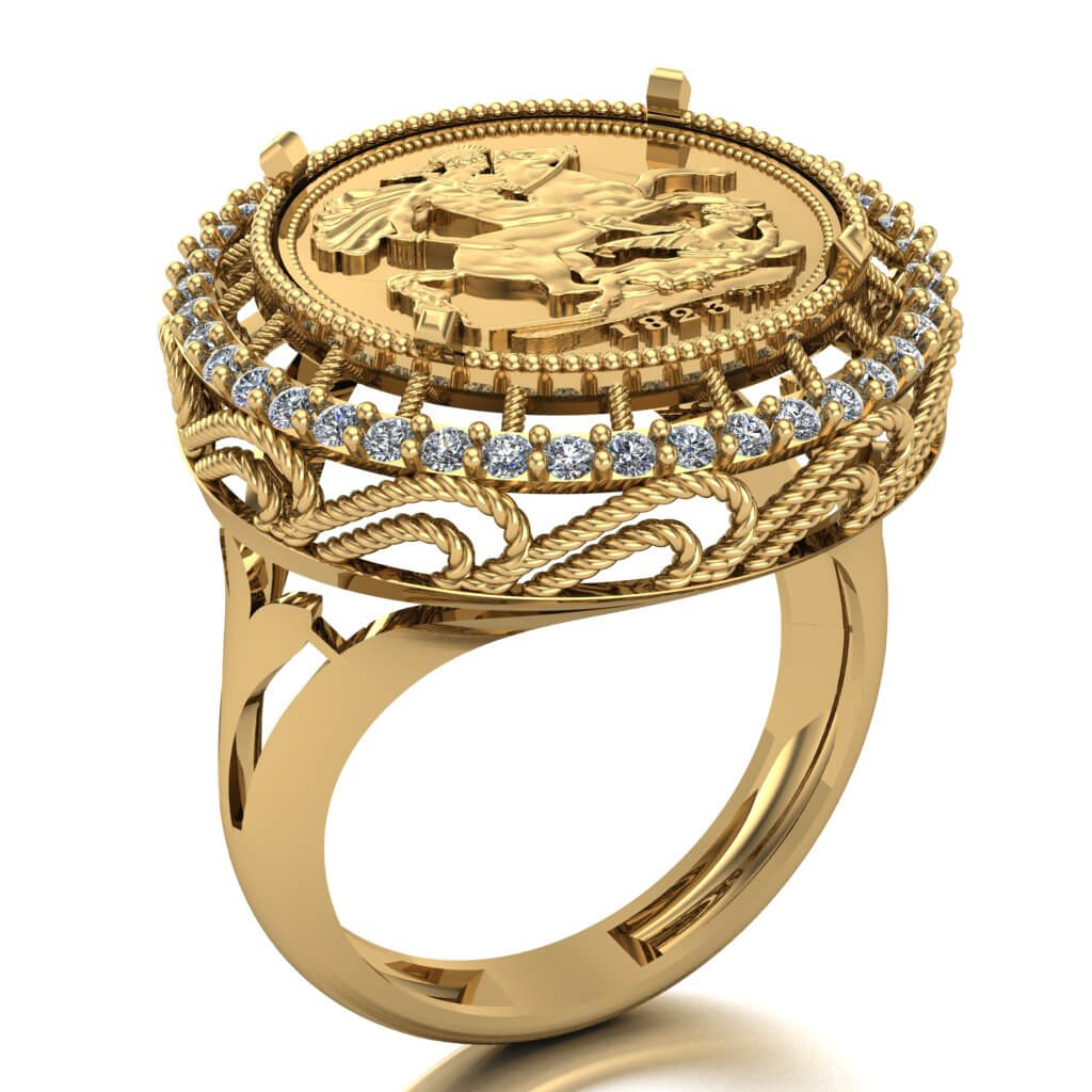 Lira Ring 116 - 3D Model by Jewelry