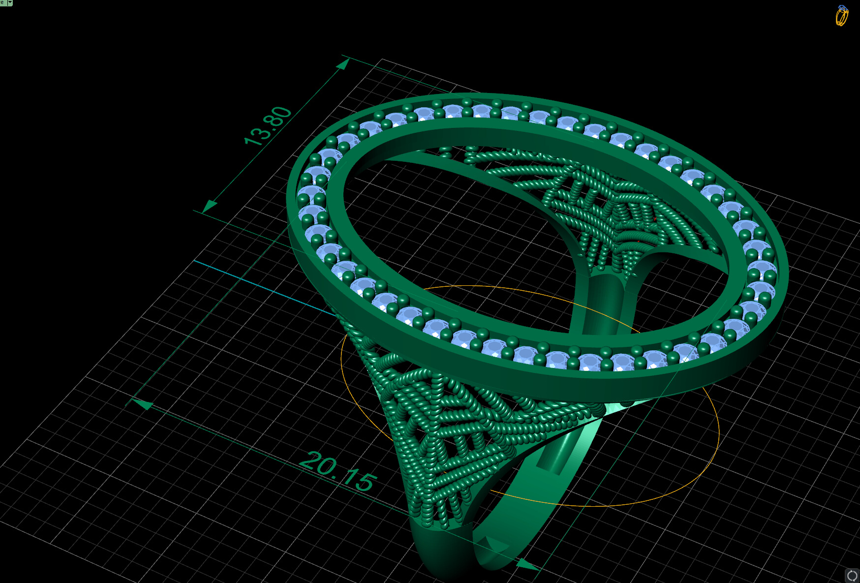 Onsa Ring 009 - 3D Print Model by Jewelry