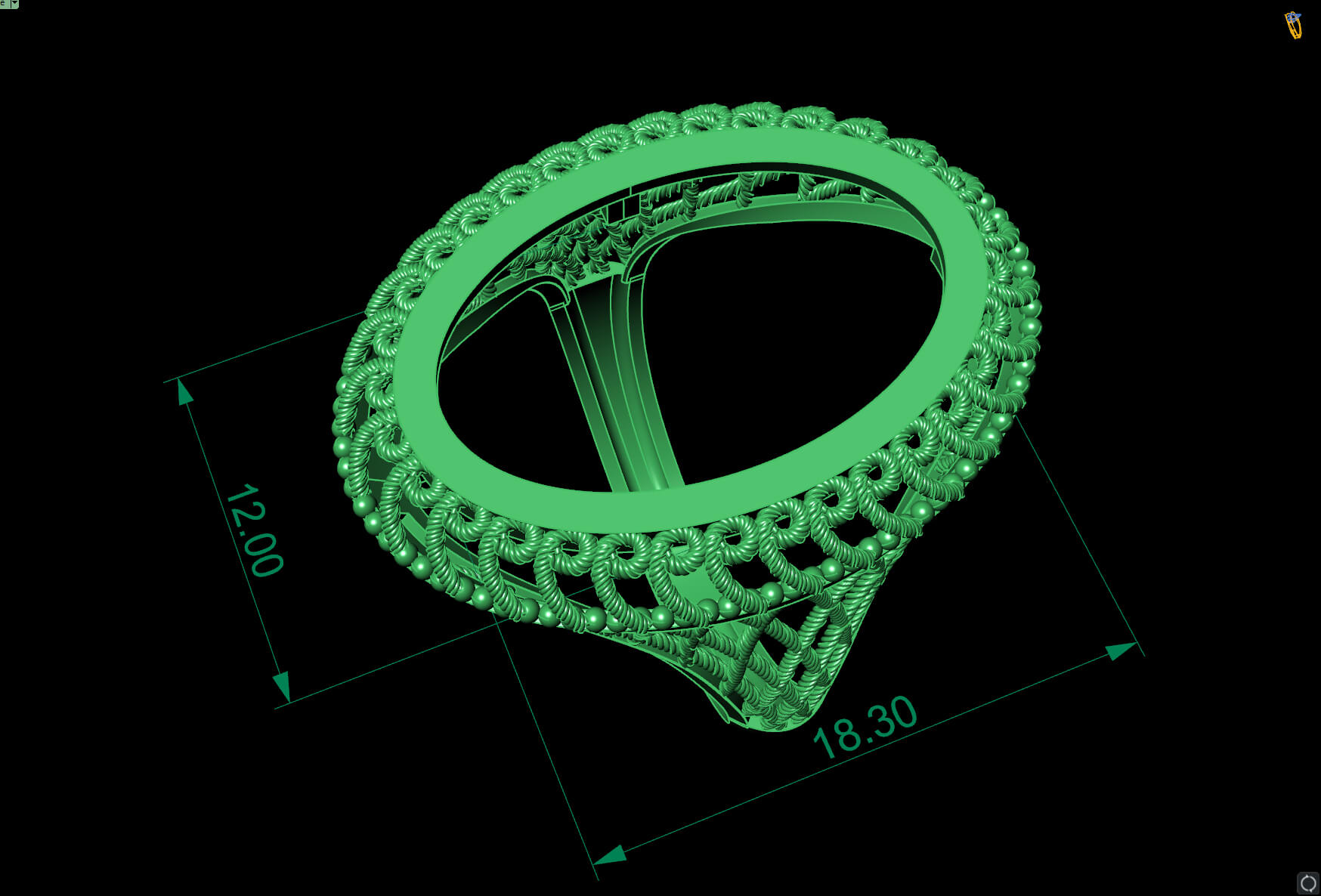 Onsa Ring 010 - 3D Model by Jewelry